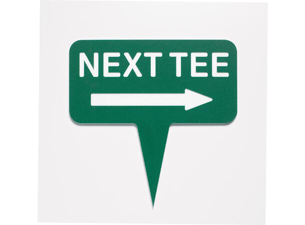 5" x 10" Double-Sided Green Line Sign Next Tee (With One Way Arrow ...
