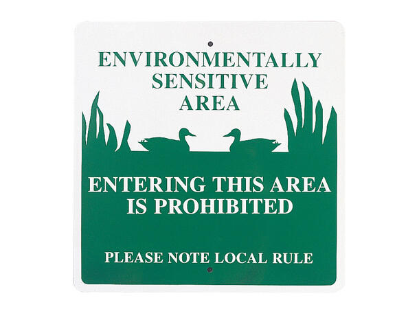 12" x 12" Aluminum Sign-Environmentally Sensitive Area SG10300 - PGM.no