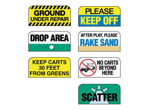 6" x 12" Aluminum Sign Ground Under Repair SG08501 - PGM.no