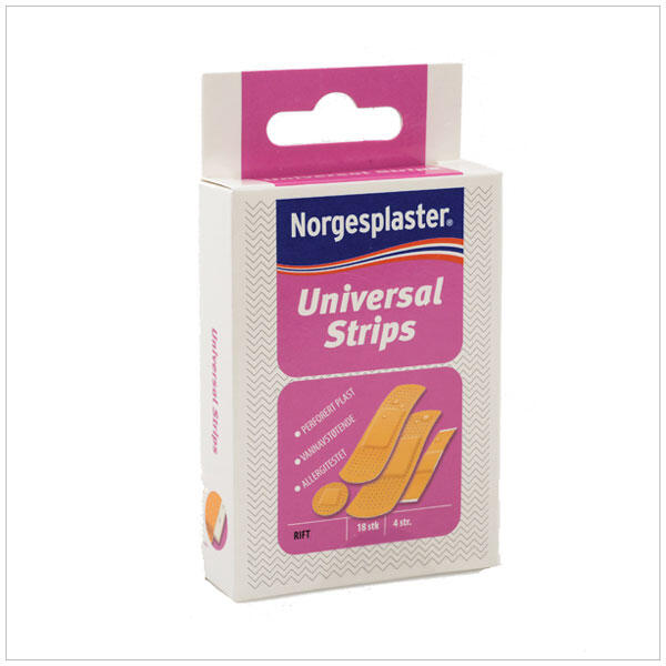 Plaster pakke med 18stk - PGM.no